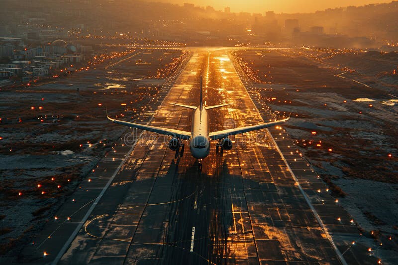 The Plane Accelerates for Takeoff. Retro Style. Generated by Artificial ... The Plane Accelerates for Takeoff. Retro Style. Generated by Artificial ...
