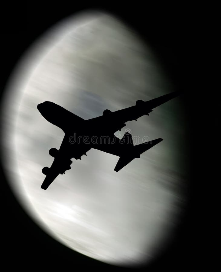 Plane against moon stock image. Image of airborne, arriving - 31306133