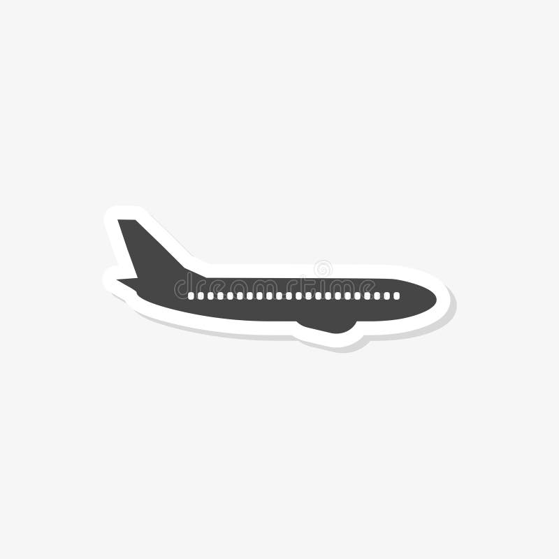 Plane and airplane icon stock vector. Illustration of clip - 120741379