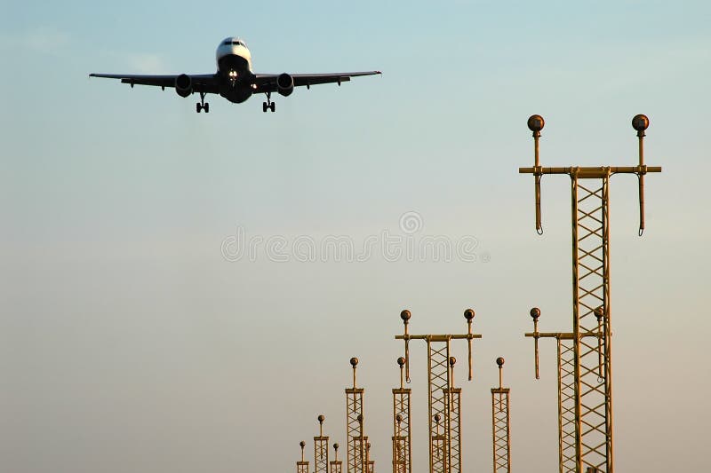 Plane approaching stock photo. Image of airport, tail, airliner - 772172