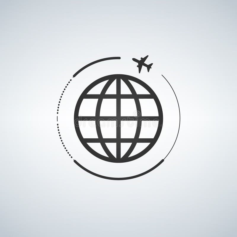 Plane Around World Stock Illustrations – 9,495 Plane Around World Stock ...