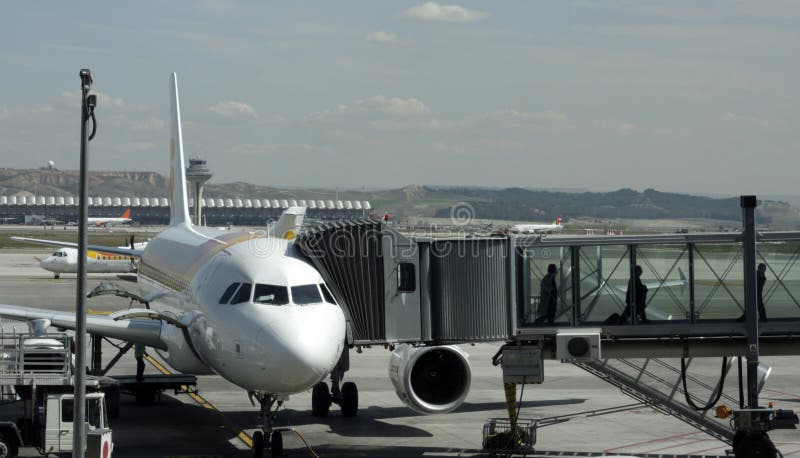 Plane arrival stock image. Image of airport, pace, flight - 4928835