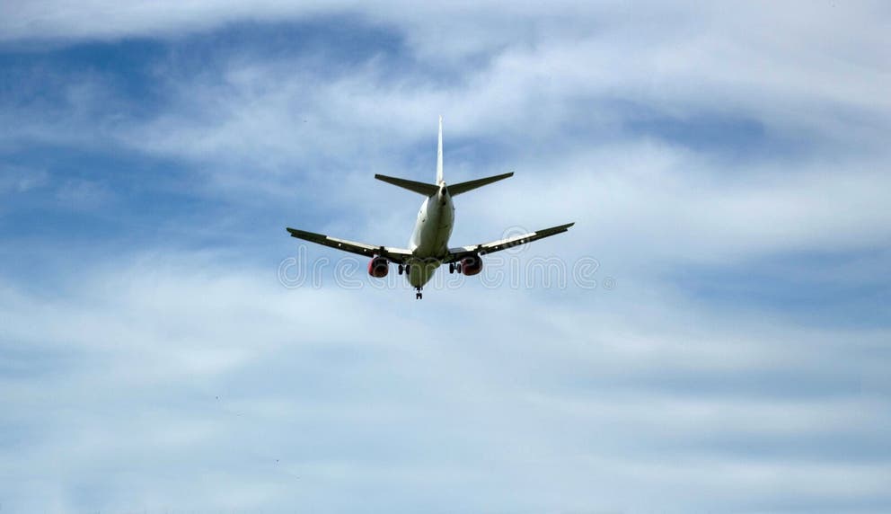 Plane back view stock image. Image of mill, alternative - 116877861