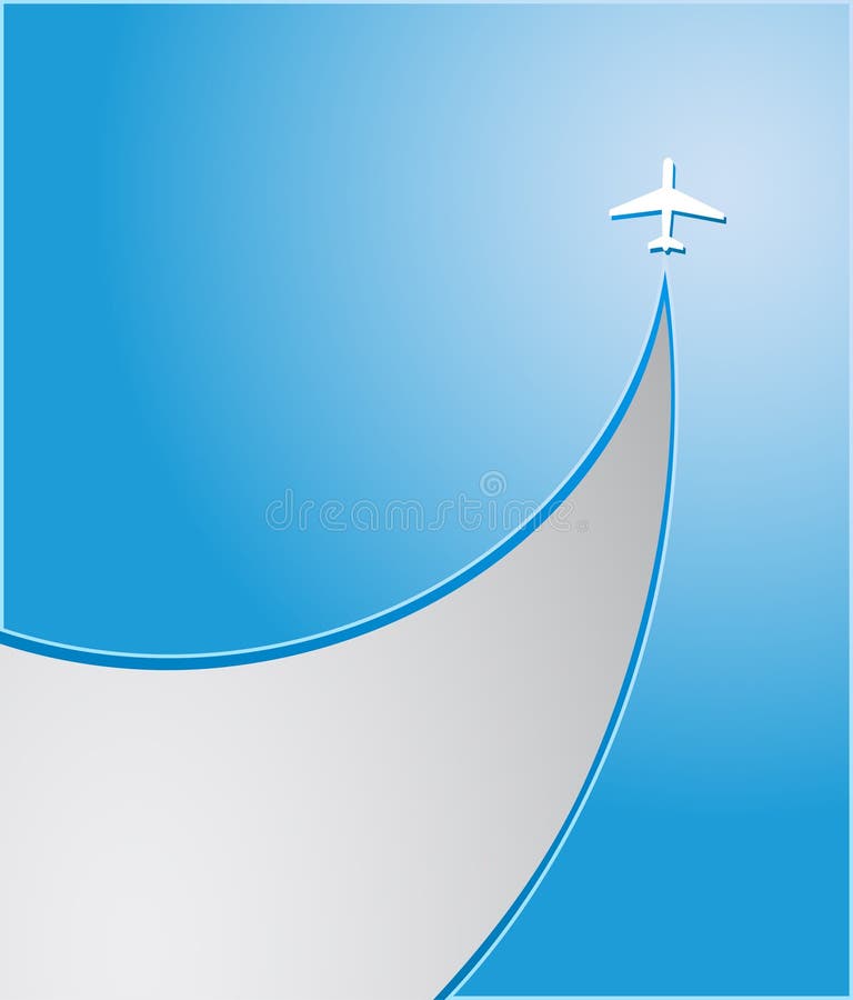 Plane Background Vector Design Stock Vector - Illustration of flight ...