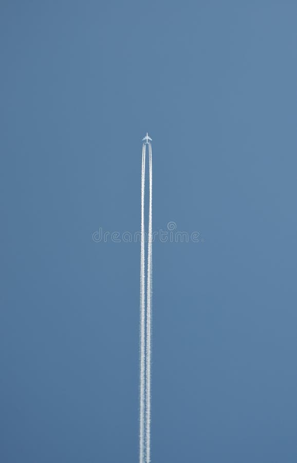 Plane. Big Plan of the Plane. the Plain at the Sky Flying Stock Photo ...