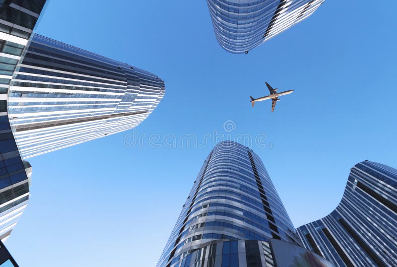 Plane and Building stock photo. Image of flight, port - 38177648