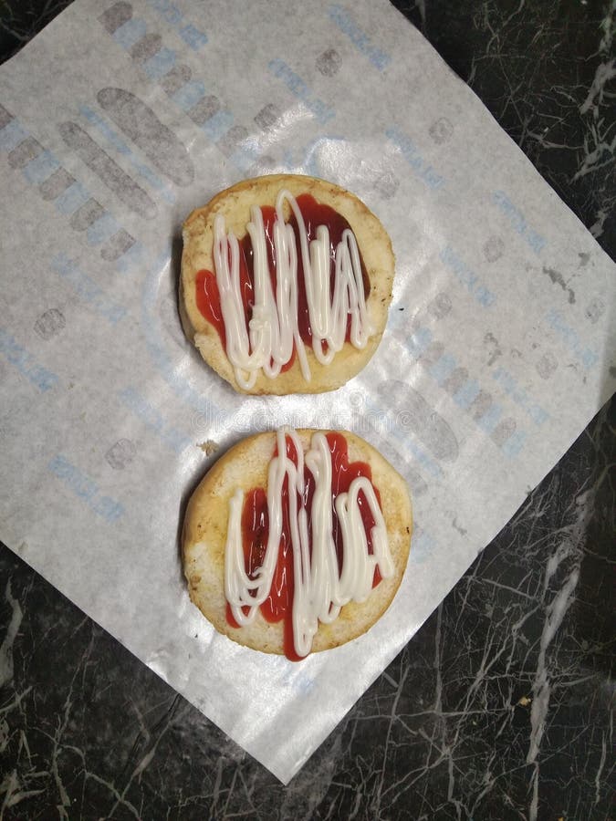 Plane Bun with sauce stock photo. Image of icing, dessert - 191529046