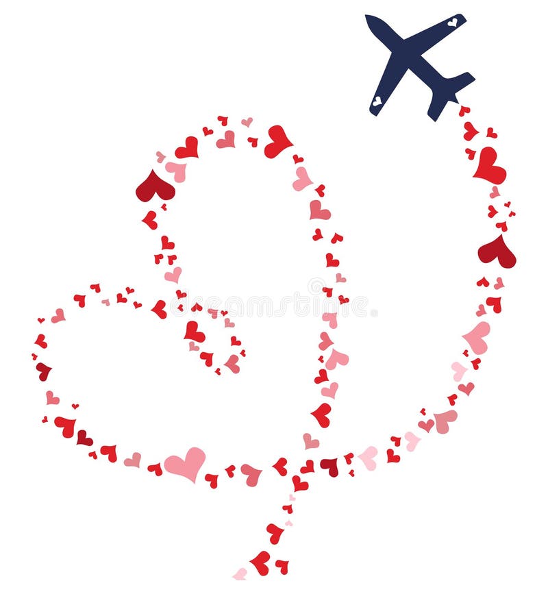 The Plane Carries the Love that is Spread. There are Love Writing ...