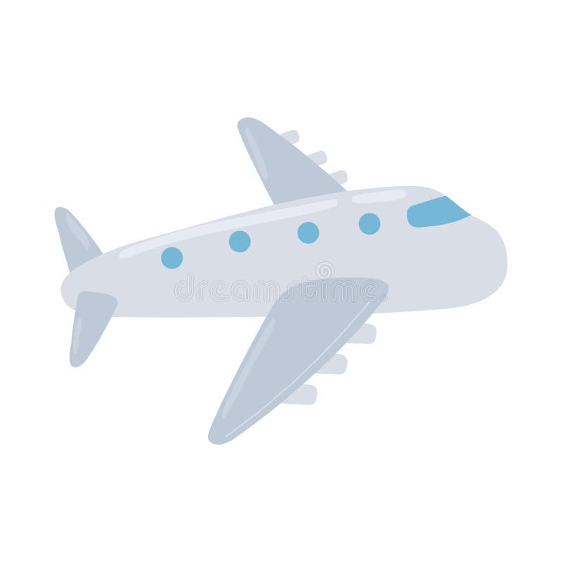 Plane cartoon icon stock vector. Illustration of aircraft - 235958173