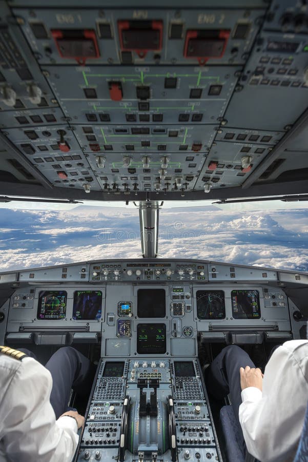 Plane cockpit stock image. Image of blue, pilots, coordination - 50508873