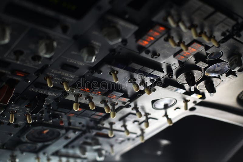 Plane control panel stock image. Image of airport, dashboard - 41049849