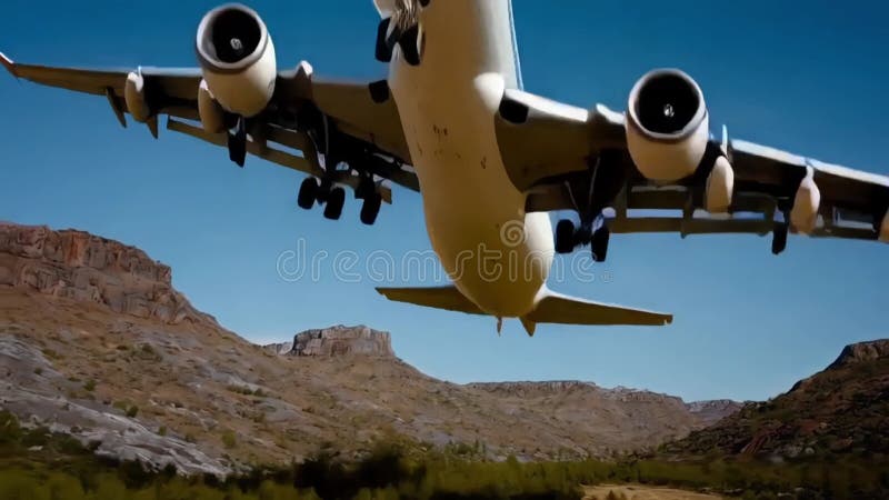 A Plane Crash Followed by a Massive Explosion Stock Footage - Video of ...