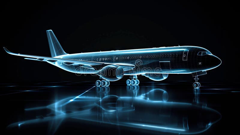 A plane in the dark stock image. Image of tarmac, airplane - 327980375