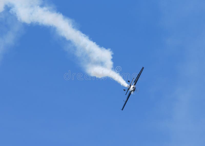 Plane Engine Failure Airborne. Stock Image - Image of aircraft ...