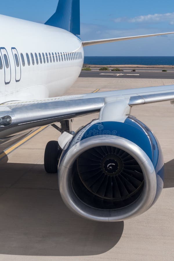 Plane engine stock photo. Image of transportation, airliner - 157195526