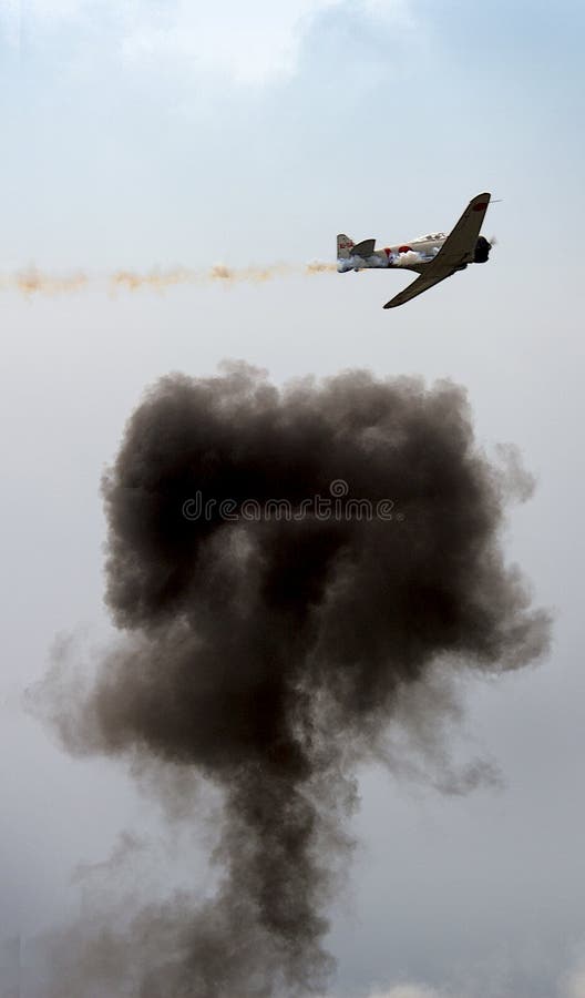 Plane with explosion stock photo. Image of pearl, explosion - 185308