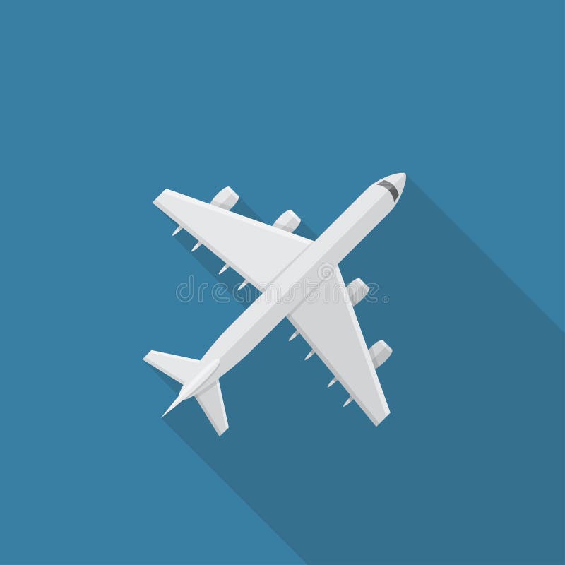 Plane Flat Icon stock vector. Illustration of design - 78122446