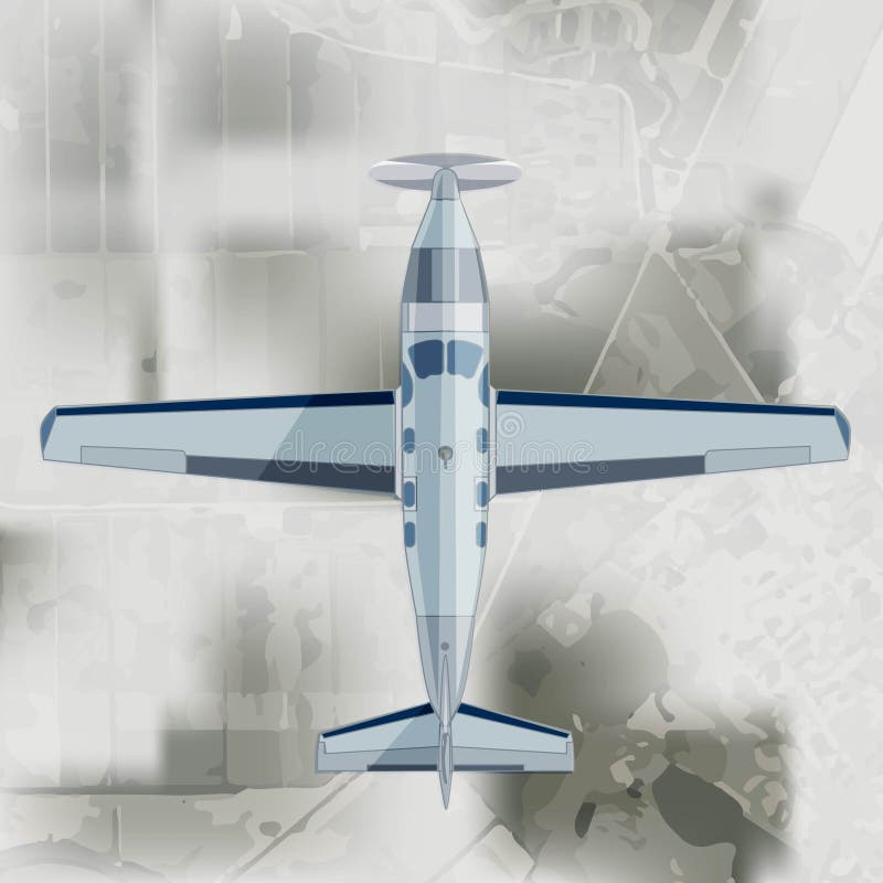 Plane in flat style. stock illustration. Illustration of pilot - 73214663