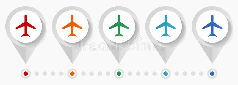 Flight Infographic stock vector. Illustration of silhouette - 34984996