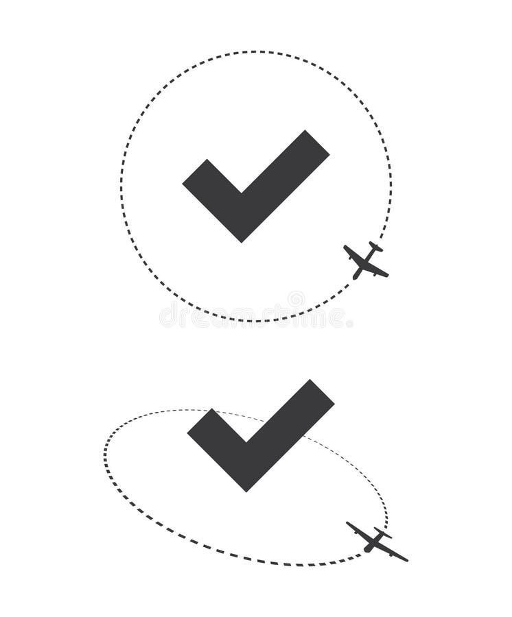 Plane fly with track stock vector. Illustration of silhouette - 330523262