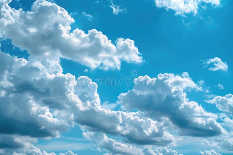 A Plane Flying through a Cloudy Blue Sky. Suitable for Aviation ...