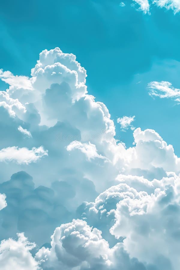 A Plane Flying through a Cloudy Blue Sky. Suitable for Aviation Themes ...