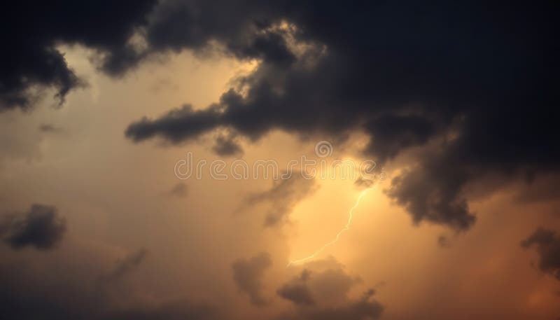 Plane Flying through a Cloudy Sky at Sunset Stock Illustration ...