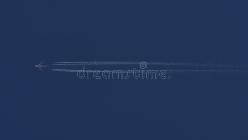 Plane Flying Up in the Blue Sky Stock Photo - Image of flying, flight ...