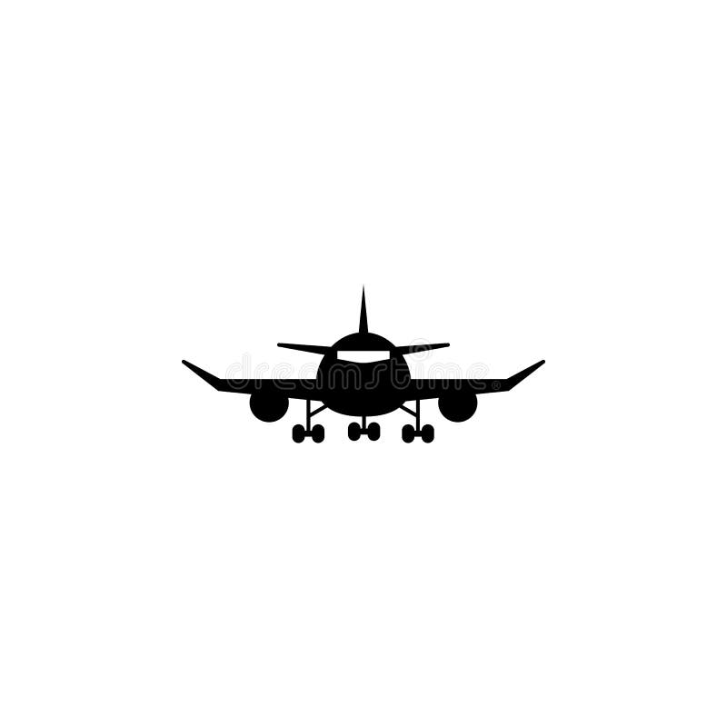 Plane Front View Icon. Element of Airport for Mobile Concept and Web ...