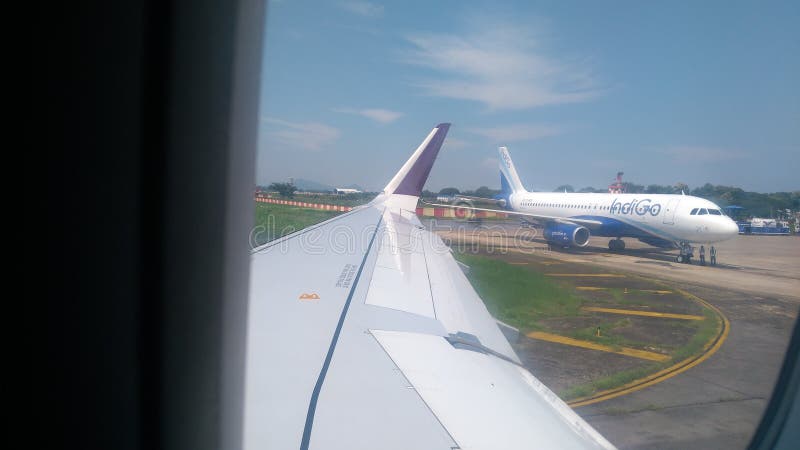 Plane getting take off editorial stock photo. Image of guwahati - 106547748