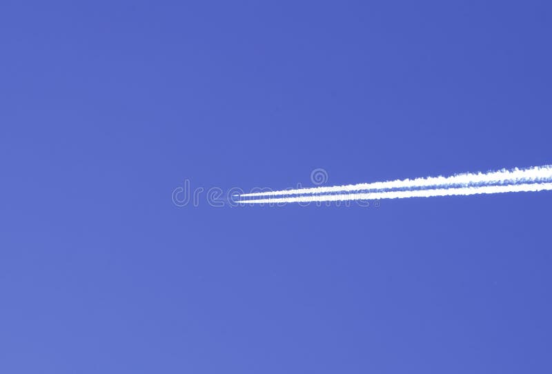 A plane high in the sky stock image. Image of force - 106103747