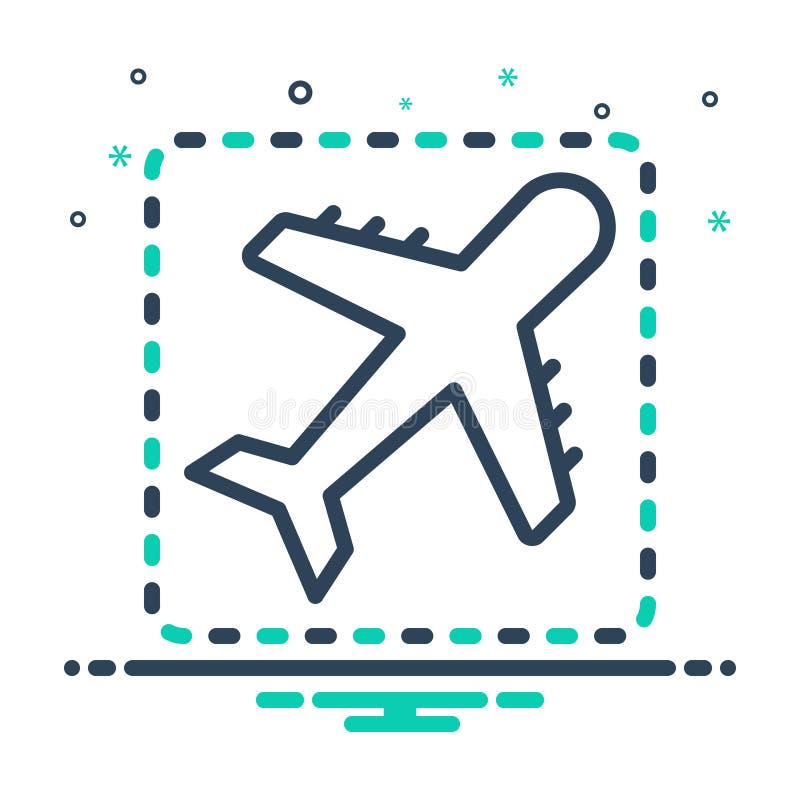 Aeroplane, Airliner Isolated Vector Icon Which Can Easily Modify or ...