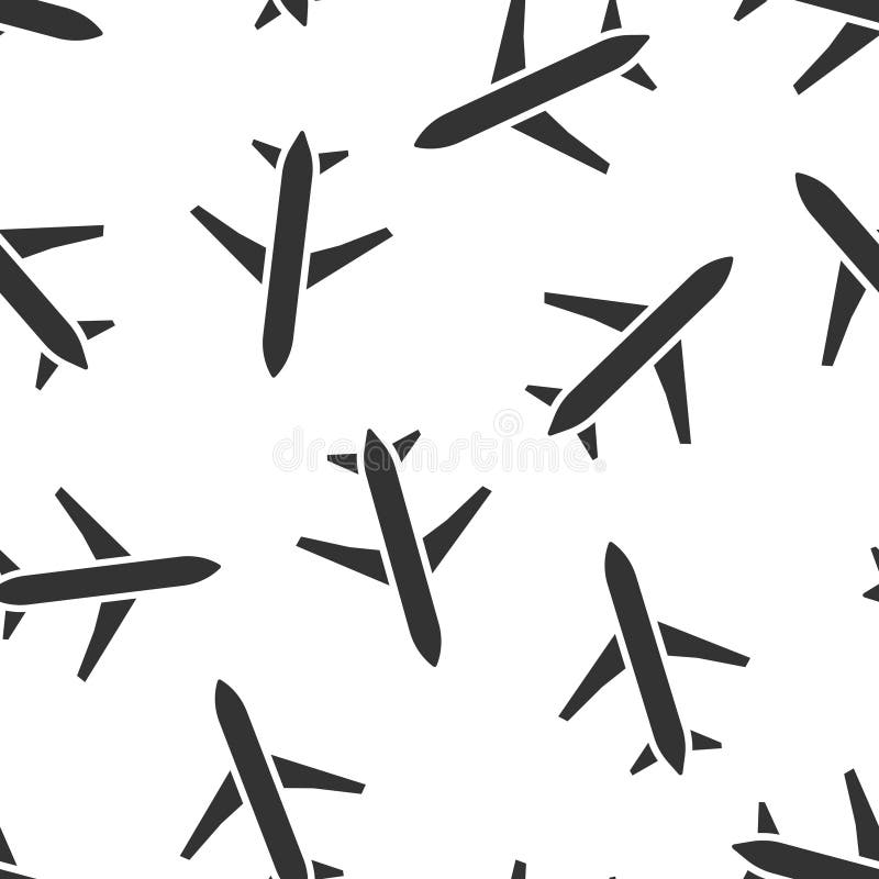 Plane Icon in Flat Style. Airplane Vector Illustration on White ...