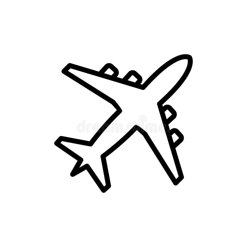 Plane Icon Flat Vector Template Design Trendy Stock Vector ...