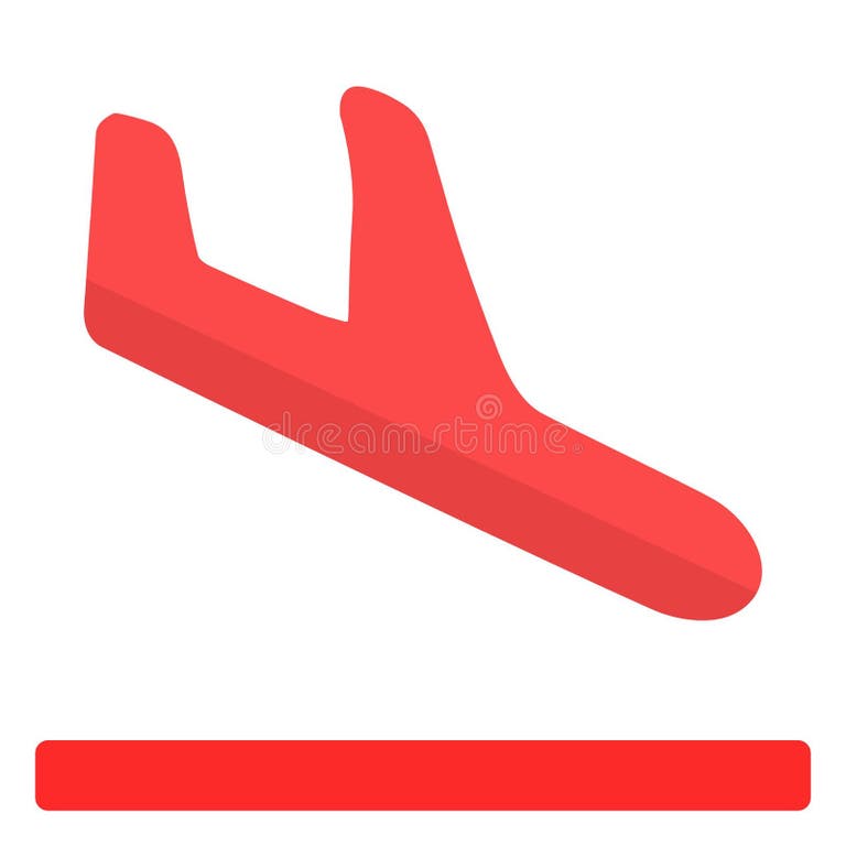 Plane Icon Landing Descending Stock Photo - Illustration of logo, pink ...