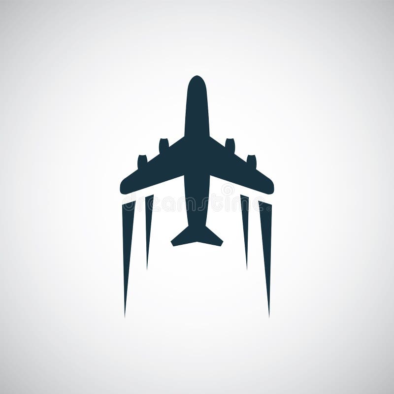 Plane Icon Simple Flat Element Concept Stock Vector - Illustration of ...