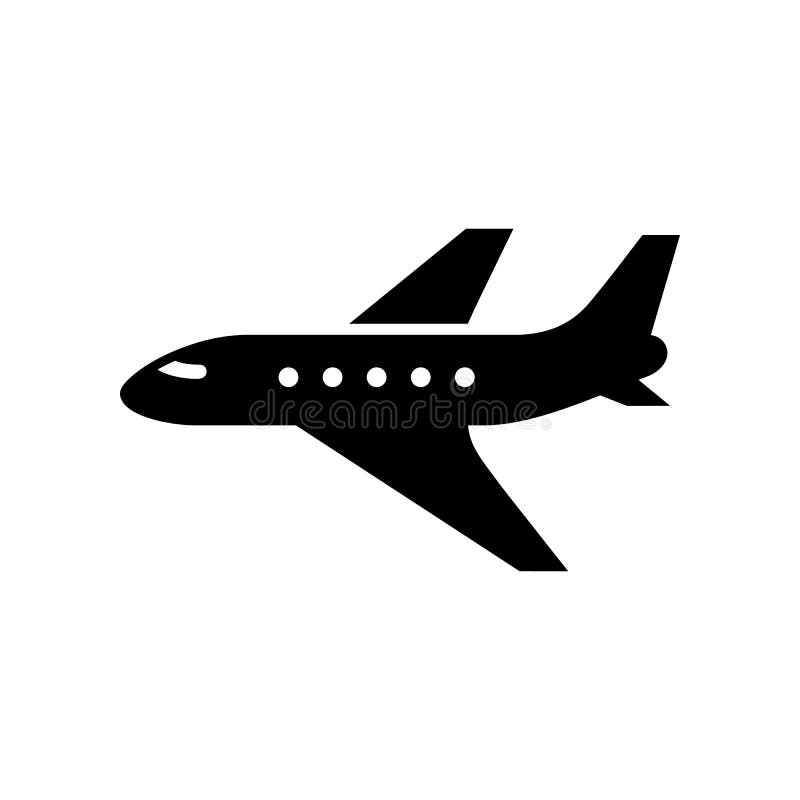 Plane Icon Simple Flat Vector Illustration Stock Vector - Illustration ...