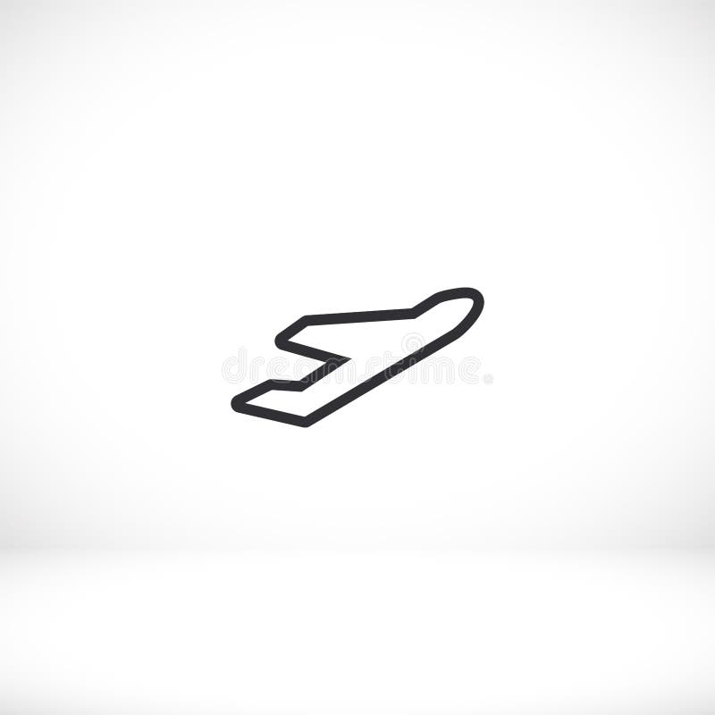 Plane Icon. Vector Plane Flat Design. Plane Flying. the Plane Takes Off ...