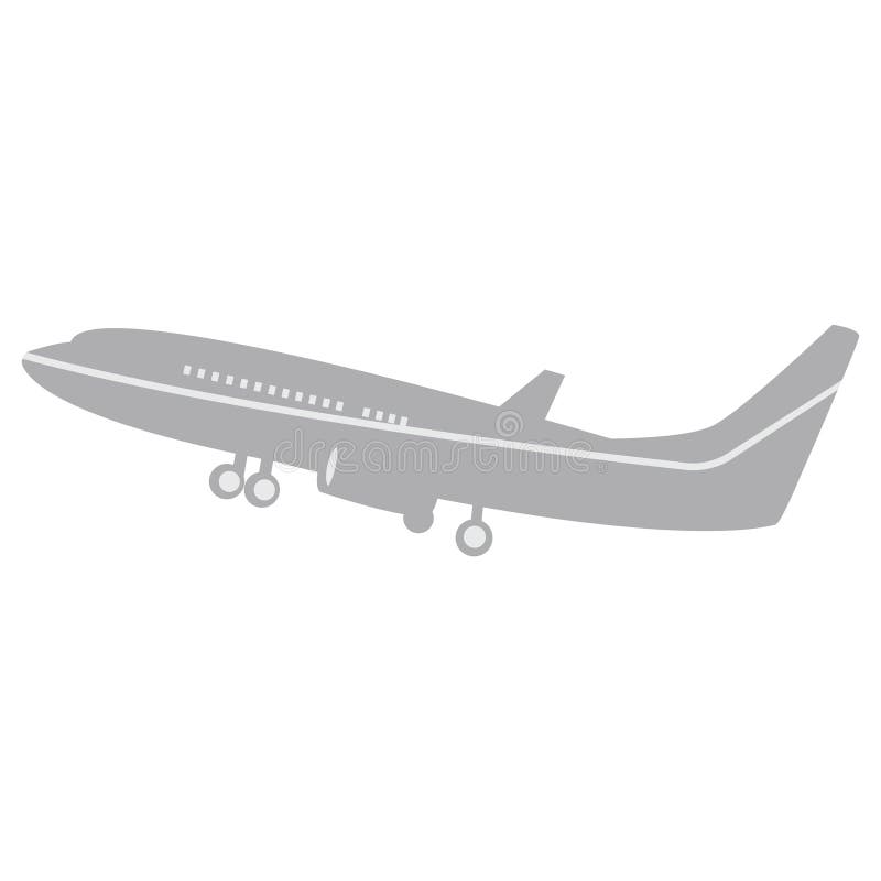 Plane Icon Vector, Solid Illustration, Pictogram Isolated on White ...