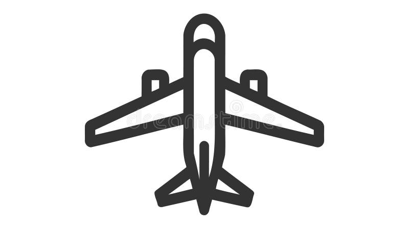 Plane Icon Vector, Solid Illustration, Pictogram Isolated on White ...