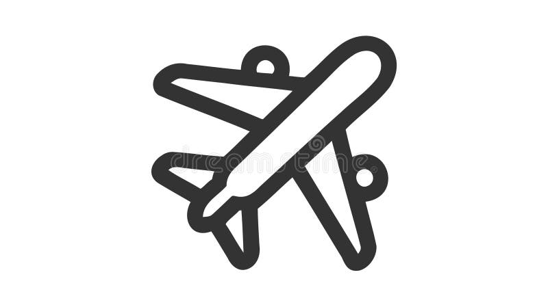 Plane Icon Vector, Solid Illustration, Pictogram Isolated on White ...