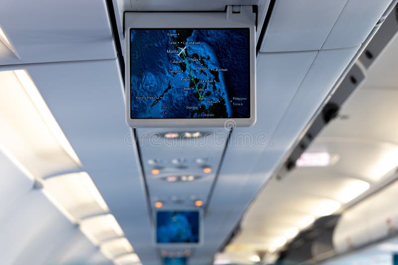 On the Plane Information Display Editorial Image - Image of display ...