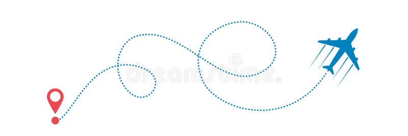 Loop Dotted Line Path Stock Illustrations – 165 Loop Dotted Line Path ...