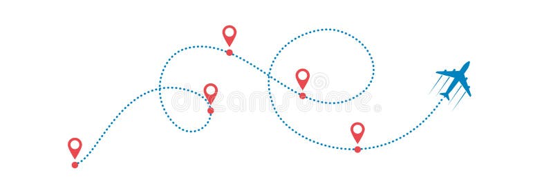 Loop Dotted Line Path Stock Illustrations – 165 Loop Dotted Line Path ...