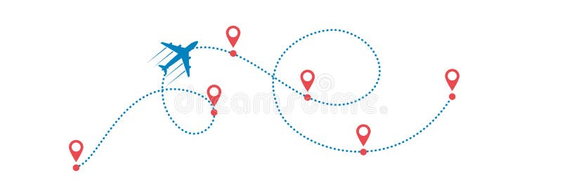 Loop Dotted Line Path Stock Illustrations – 165 Loop Dotted Line Path ...