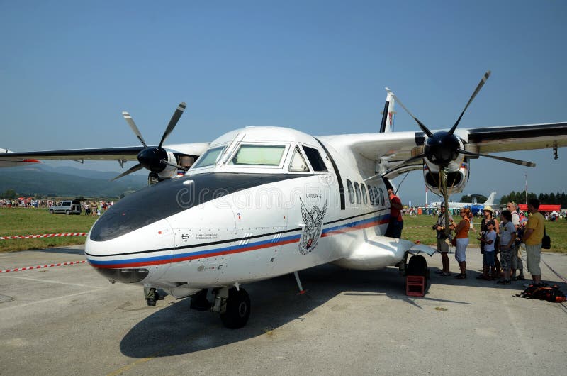 Plane L-410 UPV-E - Slovac Air Force Editorial Stock Image - Image of ...