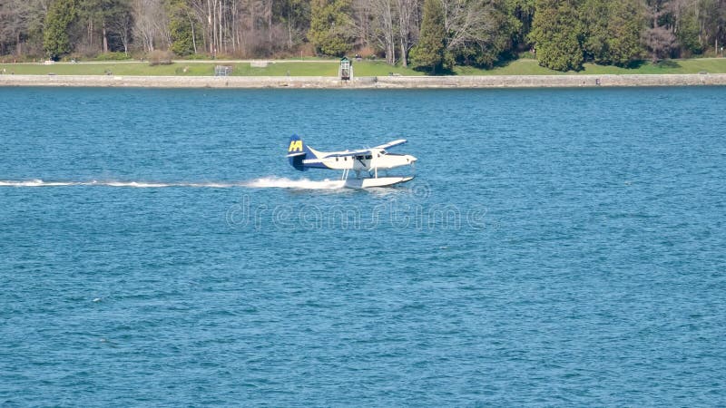 The Plane Landed on the Water and Passes the Camera on it Spring ...