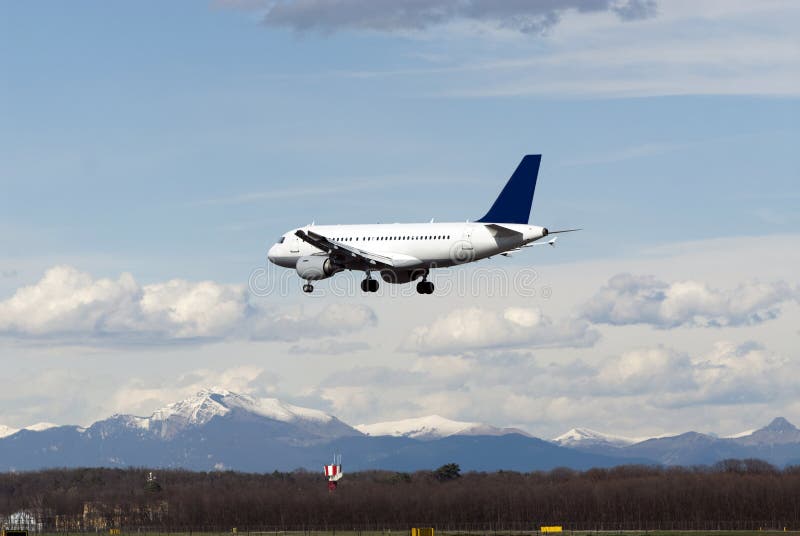 Plane landing stock image. Image of airport, flying, wing - 15222383