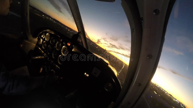Plane landing from cockpit stock video. Video of pilot - 59323117