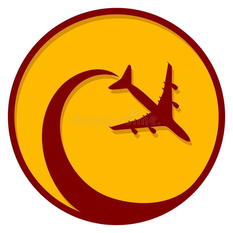Plane logo. stock vector. Illustration of stylized, travel - 107942707
